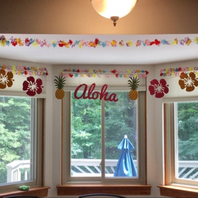Luau Party Banner, Aloha Banner, Hawaiian Luau, Hawaiian Party ...