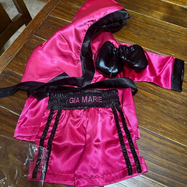 Personalized Boxing Set Robe, Shorts, Wearable Baby Gloves - Etsy