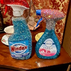 Rhinestone Bedazzled W I N D E X Glass Window Cleaner Spray New Full 23 ...