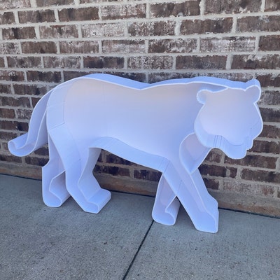 Tiger From Balloons, Tiger Mosaic Template, Safari Birthday Ideas ...