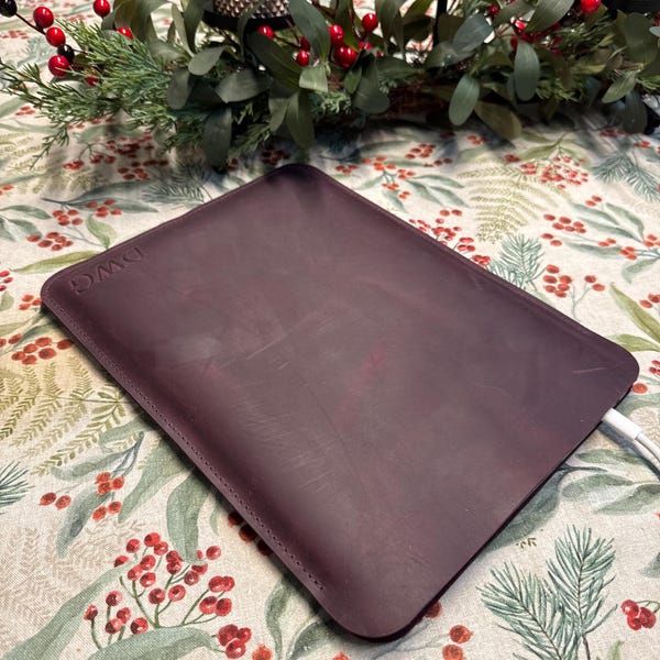 Leather Cover for MacBook Pro M1 2021, Leather Sleeve for MacBook Air ...