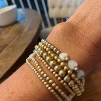 Pearl Stacking Collection Pearl Beaded Bracelets 14k Gold Bracelets ...