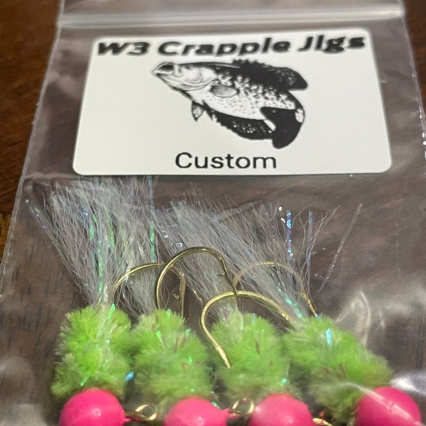 Handmade Crappie Jigs Electric Plum (multiple Sizes Available) - Etsy