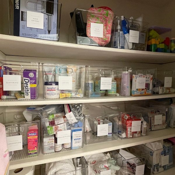 Custom Organization Labels for Storage Bins (minimalist) / Weatherproof ...