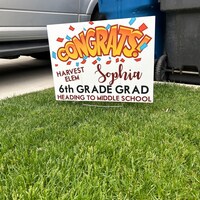 8th Grade Signs, Graduation Yard Sign, High School Graduation Lawn ...