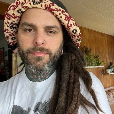 Bucket Hat XL, With Unique Star Patch, Reclaimed Jeans, Hand ...