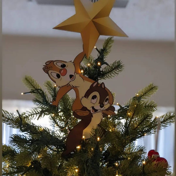 Chip N Dale Balancing Act Ornament / Tree Topper - Etsy