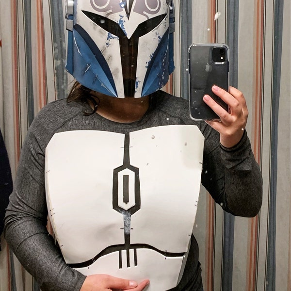 Digital Pattern: Female Bo-katan Mandalorian Armor Mando Chest Piece ...