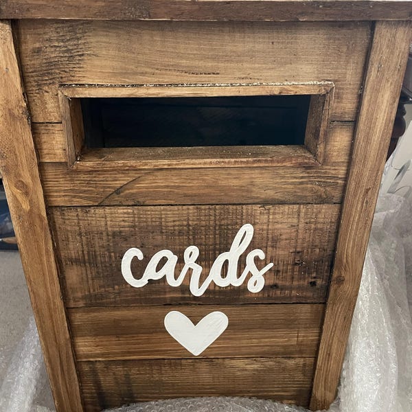 Handmade Rustic Letterbox for Weddings- CUSTOMISABLE | Wedding ...