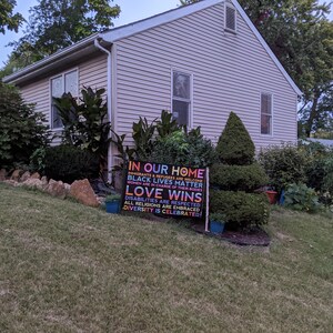 36x24 in Our Home Love Wins Yard Sign Liberal Decor in - Etsy