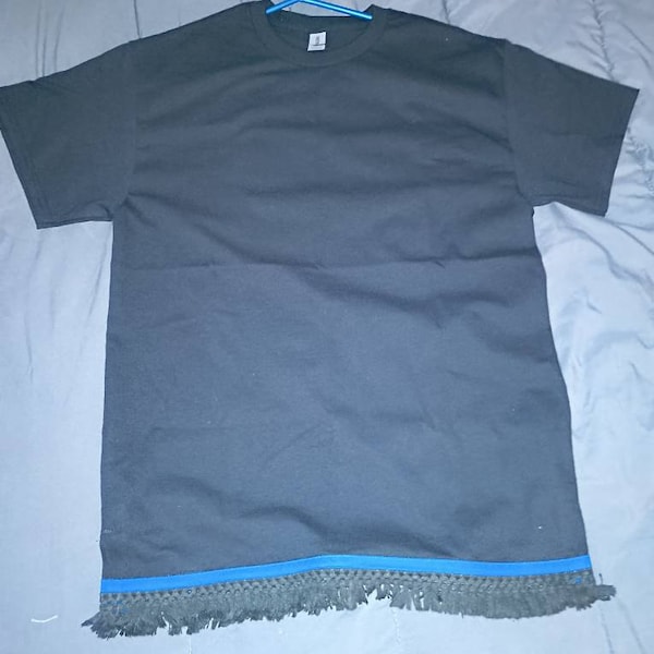 Israelite Men’s T-shirts With WHITE Fringes, Fringed T-shirt, Hebrew ...