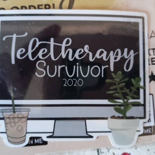Speech Therapist Sticker, Teletherapy Sticker , Speech Therapist Merch ...