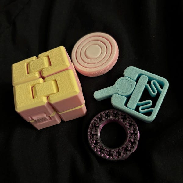 Infinity Cube Fidget Toy Colorful and Customizable Stress Reliever ...