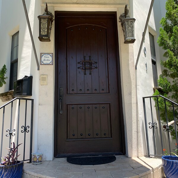 Spanish House Address Mural, Ceramic House Name Sign, Address Plaque ...