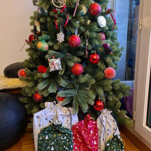 Velvet Christmas Decorations, Xmas Tree Hanging Ornaments, Velvet ...