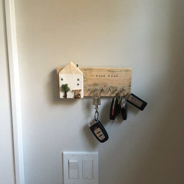 Rustic Key Holder for Wall - Etsy