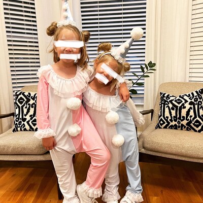 Light Pink and Blue Clown Hat, Scary Clown Costume, Cirque Costume, Kid ...