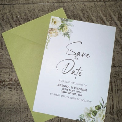 Personalised Guest Menu in Minimalist Design BT107 Menu Place Card - Etsy