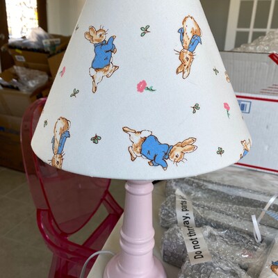 Beatrix Potter Peter Rabbit Lamp, Woodland Baby Lamp, Bunny Child's ...