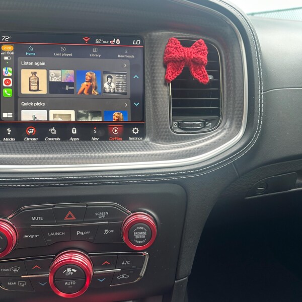 Cute Handmade Car Accessories for Women, Coquette Car Charms, Crochet ...