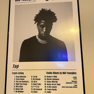 NBA Youngboy Digital Download Poster, Top Album, Music Artist Album ...