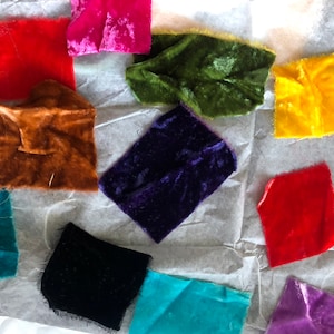 Hand Dyed Silk Velvet Color Wheel | Etsy