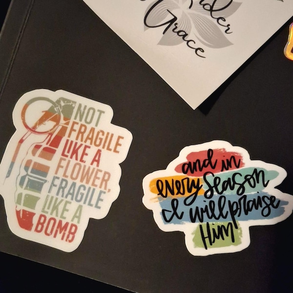 Praise Him Sticker, Affirmation Stickers, Laptop Sticker, Water Bottle ...
