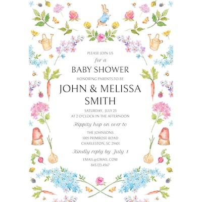 Peter Rabbit, Summer Garden, PNG File, Watercolor Clipart, Peter Rabbit ...