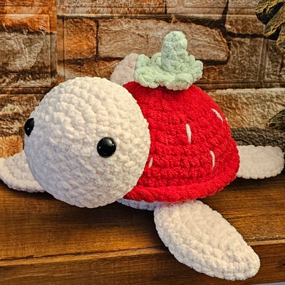 Crochet Strawberry Turtle Pattern PDF Download Beginner - Etsy