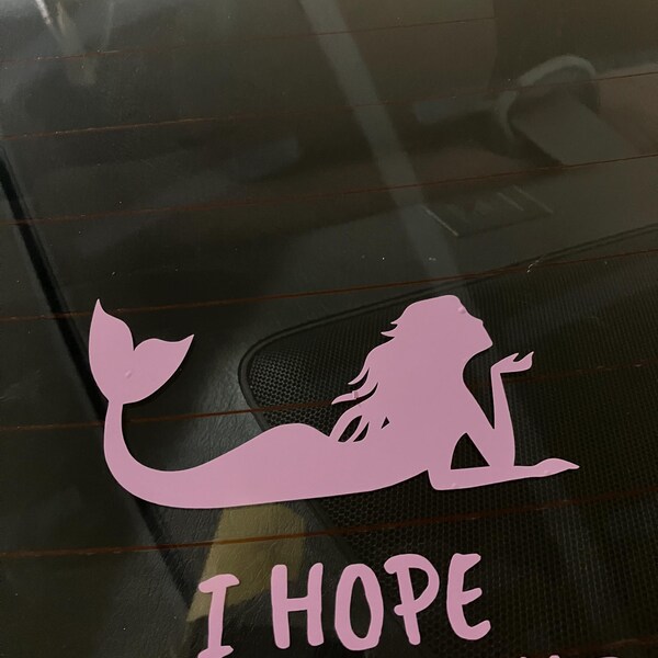 Mermaid Decal – Mermaid Vinyl Sticker – Ocean Beach Car Decal ...