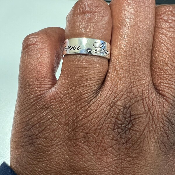 Thin Minimalist High Polished Simple Plain Silver Ring Band / Stackable ...