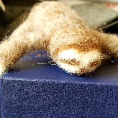 Sloth Desk Pet, Hand Felted Wool Sloth Sculpture, Sloth Gift - Etsy