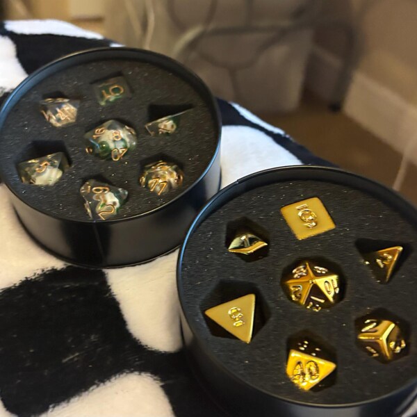 Moonlit Koi Fish Dnd Dice Set for Dungeons and Dragons D20 TTRPG ...