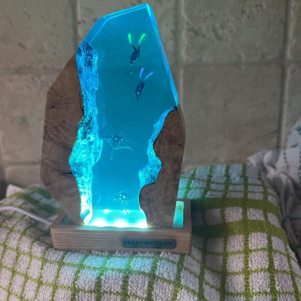 Case Keyboard Octopus Coral Resin, Wood Keyboard Case, Custom Keyboard ...