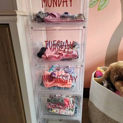 Days of the Week Label Set decals Only - Etsy