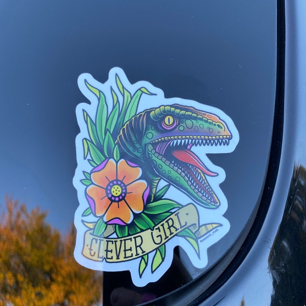 Clever Girl Sticker - Vinyl Sticker - Tattoo Flash - Etsy