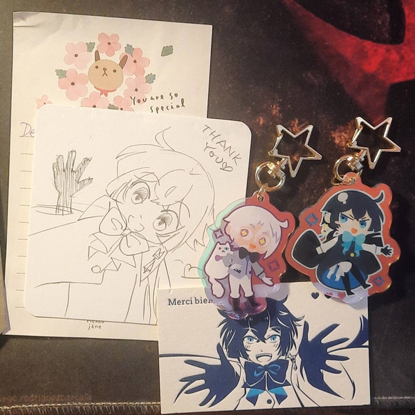 Yuma, Makoto, Shinigami, Halara, RAIN CODE Acrylic Charms Figure 7cmh ...