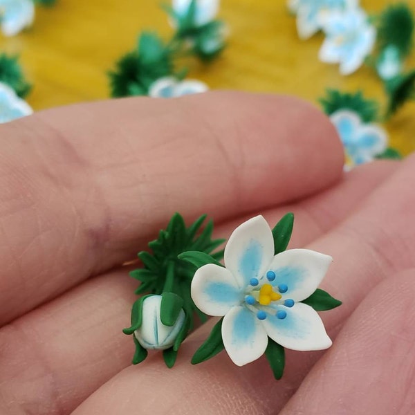 Red Lotus Flowers of Polymer Clay, Water Lily Flowers, Red Flower Beads ...