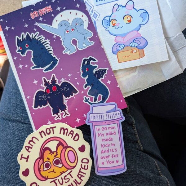 Cute Cryptic Sticker Sheet - Etsy