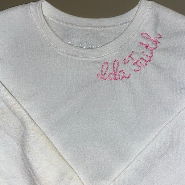 Marci Handwritten Chain Stitch Bean Stitch Font Alphabet With BX Format ...