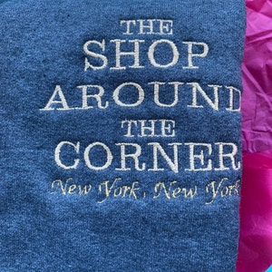 You've Got Mail Shop Around the Corner Embroidered Sweatshirt - Etsy