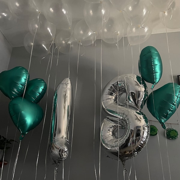 18" Inch Heart Luxe Matte Balloons Balloons Many Colors Birthday ...