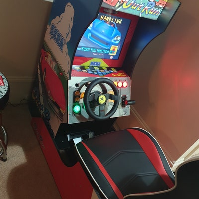 Arcade1up Cabinet Graphics Outrun Out Run Steering Wheel Graphic ...