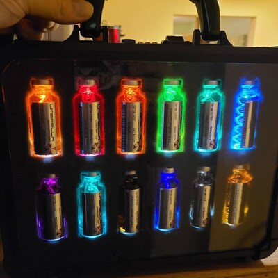 Xience Technologies Lighted 3 Vial Display Case - Etsy