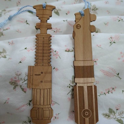 Star Wars Qui Gon Jinn Lightsaber Bookmark With Tassel Laser - Etsy