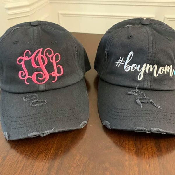 Monogrammed Hat, Personalized Hat, Ladies Monogram Hat, Monogrammed Cap ...