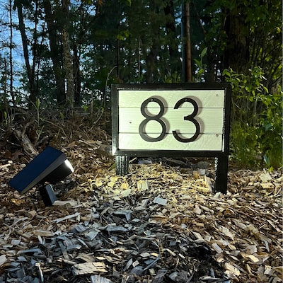 Address Stake Double Sided for Yard Two-side Reclaimed Wood House ...