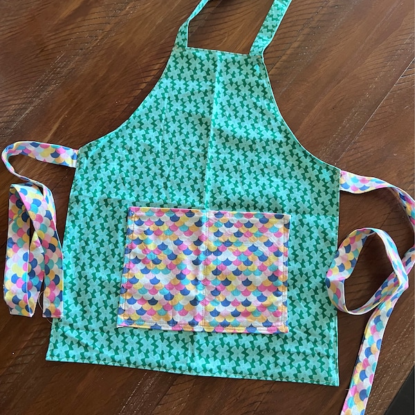 Pocket Apron Sewing Pattern, Half Apron Pattern, Vendor Apron, Short ...