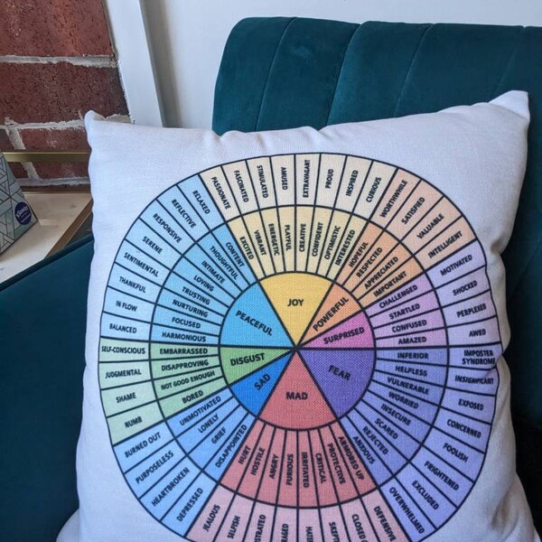 HANDHELD EMOTION WHEEL | Lightweight Wood | Feelings Circle ...