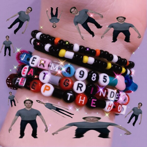 Jerma985 Inspired Personalized Beaded Kandi Pony Beads Elastic ...